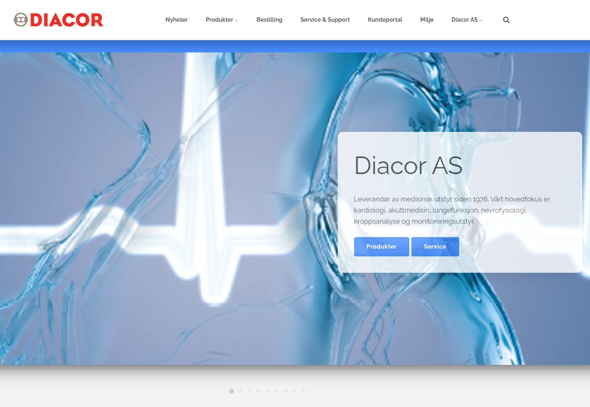 Ny hjemmeside 2024 - Diacor AS